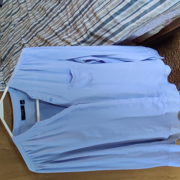 Apt. 9 | Tops | Apt9 Large Baby Blue Button Up Blouse | Poshmark